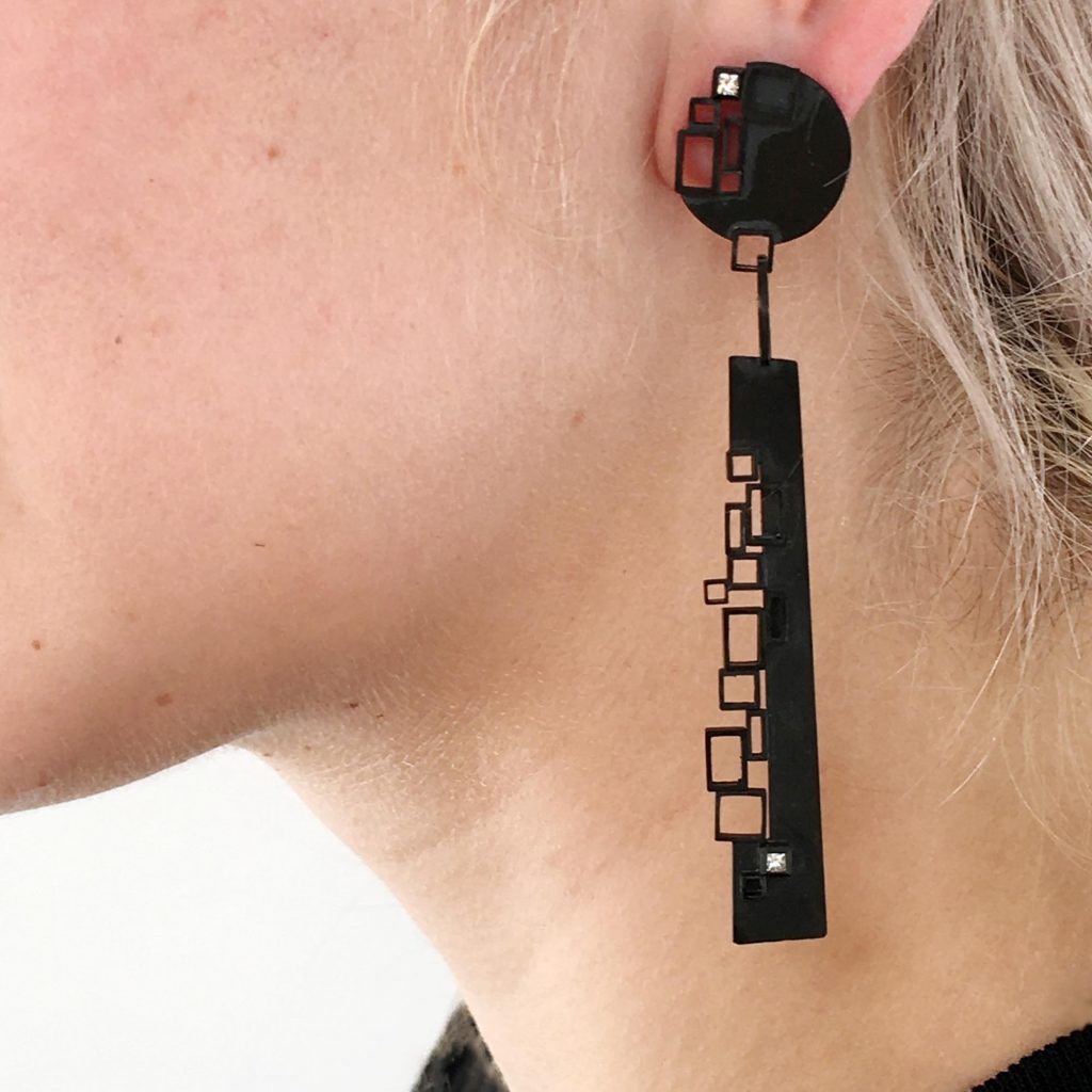 Daphne Krinos - LONG GRID Earrings